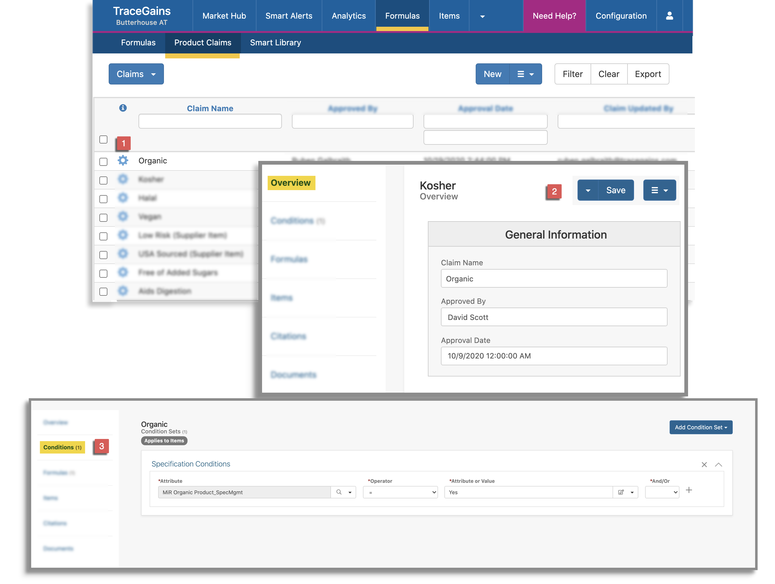 Product Claims Options in Formula Management – Enterprise Help Center