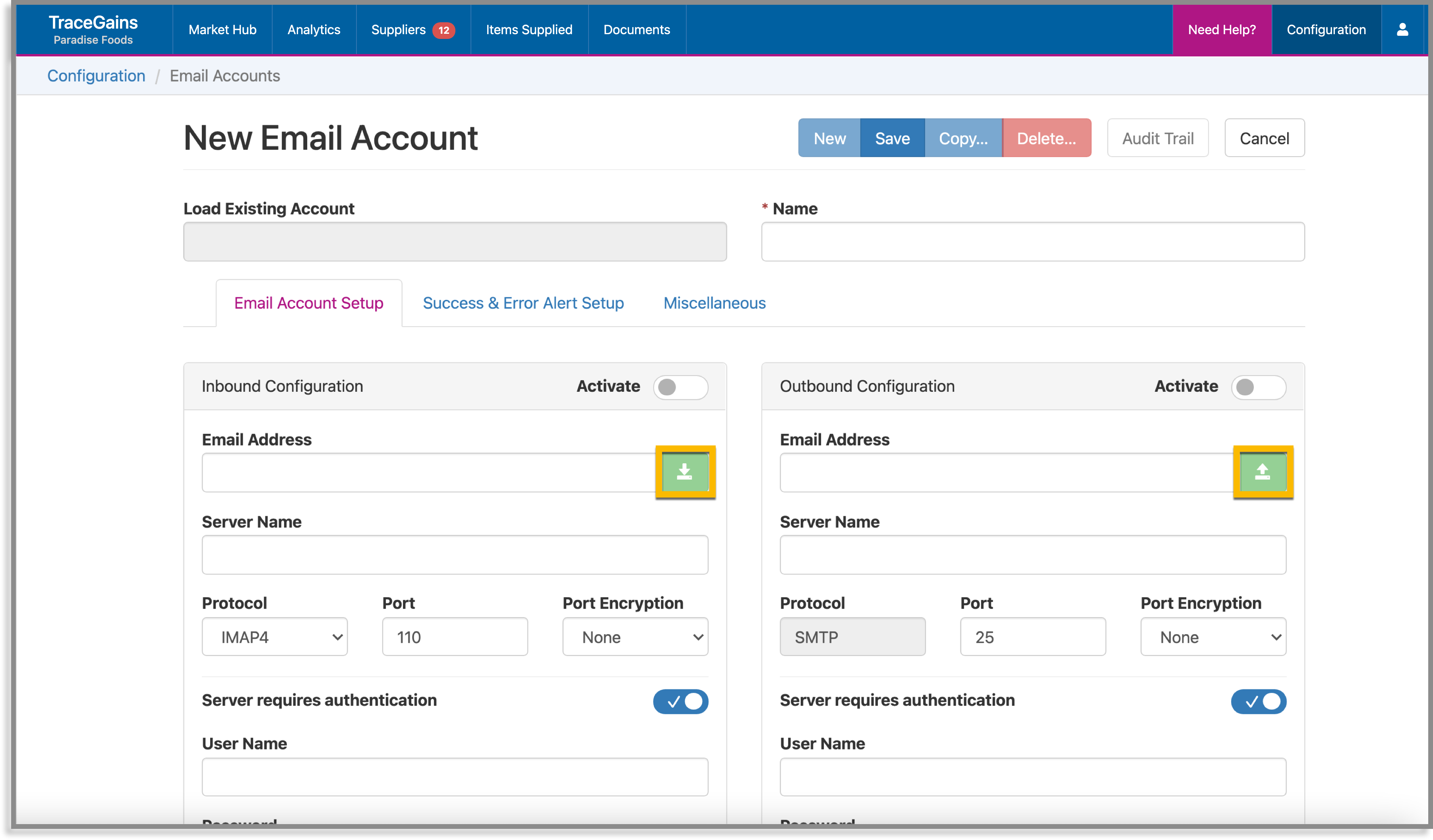Configuring Email Settings – Enterprise Help Center