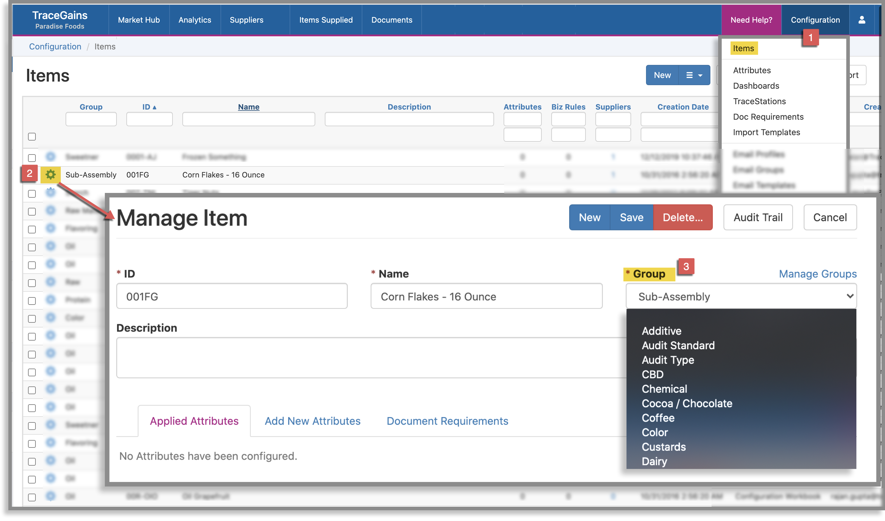 Adding Suppliers and Items to Groups (Categories) – Enterprise Help Center