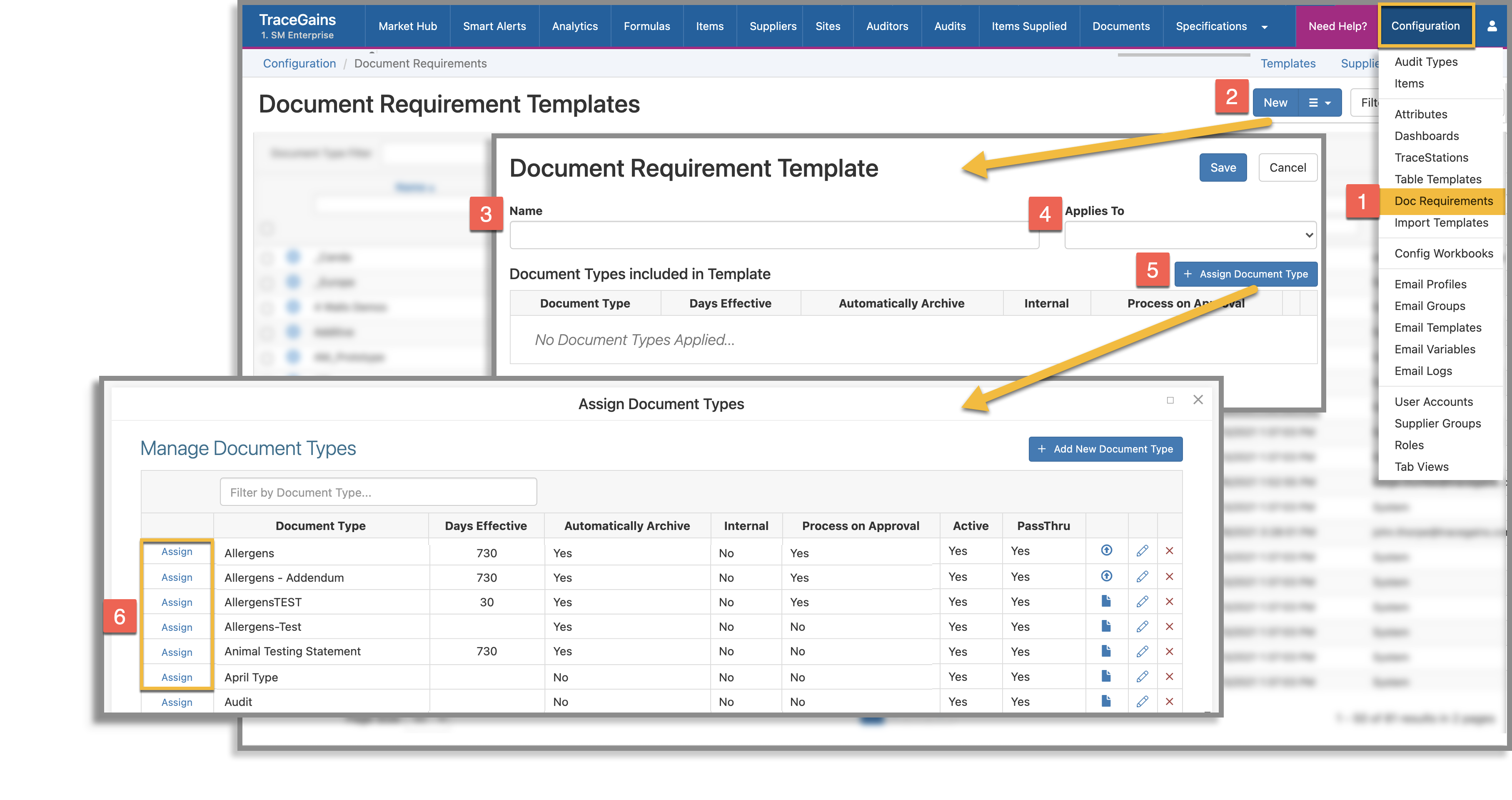 Configuring Document Requirements – Enterprise Help Center
