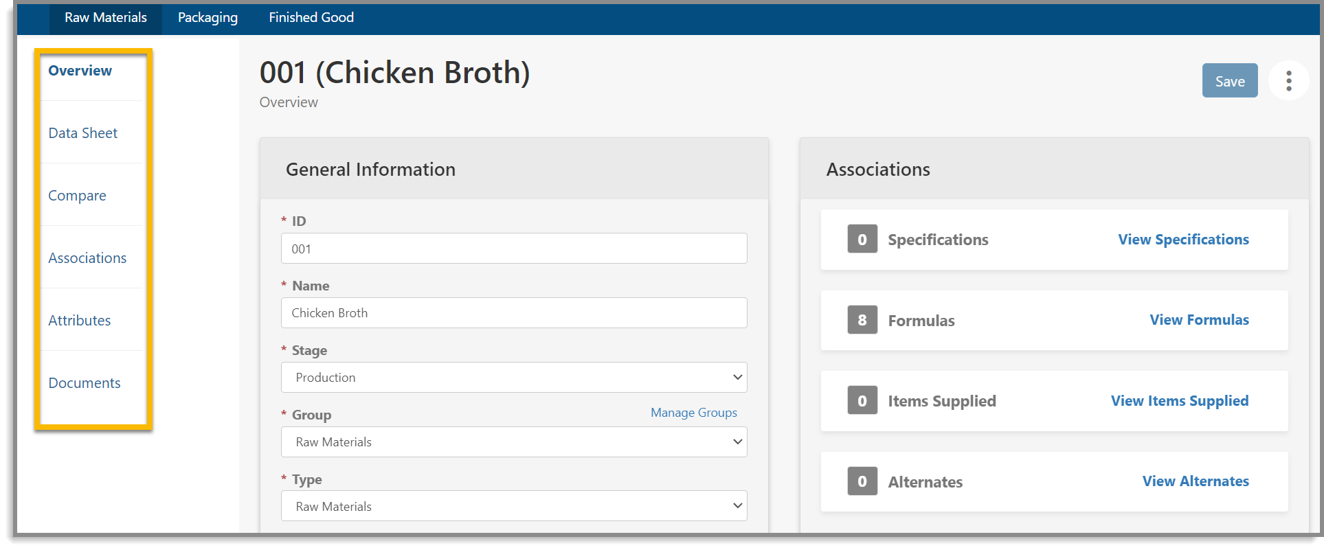 Items Tab Tools – Enterprise Help Center