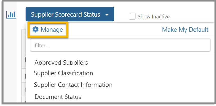 Configure Supplier Scorecards – Enterprise Help Center