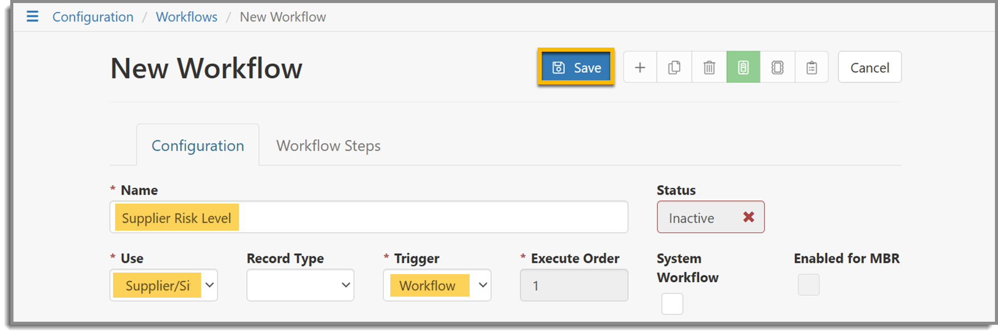 Configure Workflows for Risk Scoring and Level Setting – Enterprise Help Center