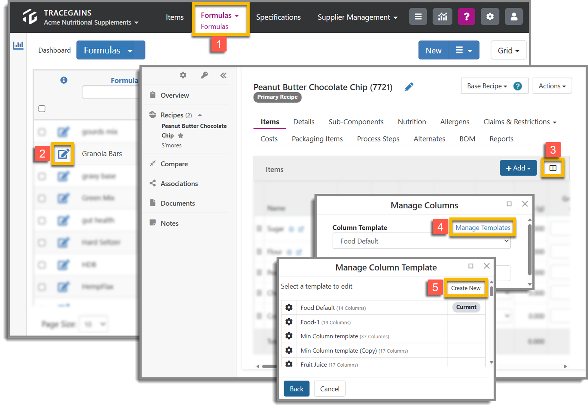 Manage Formula Column Templates – Enterprise Help Center