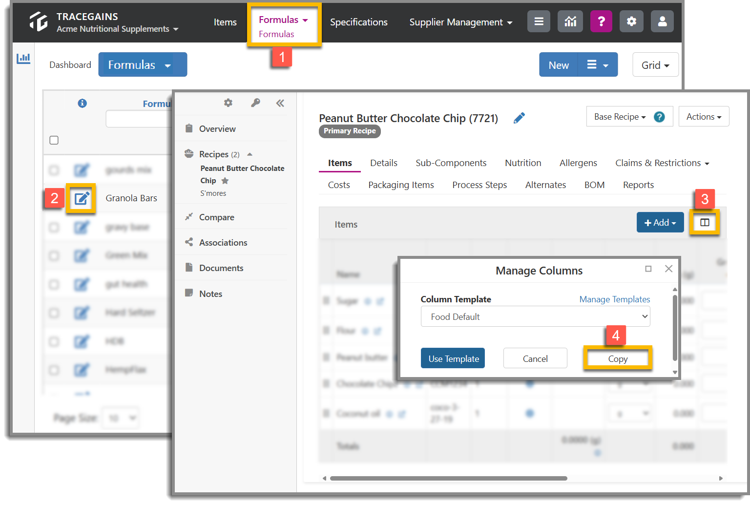 Manage Formula Column Templates – Enterprise Help Center