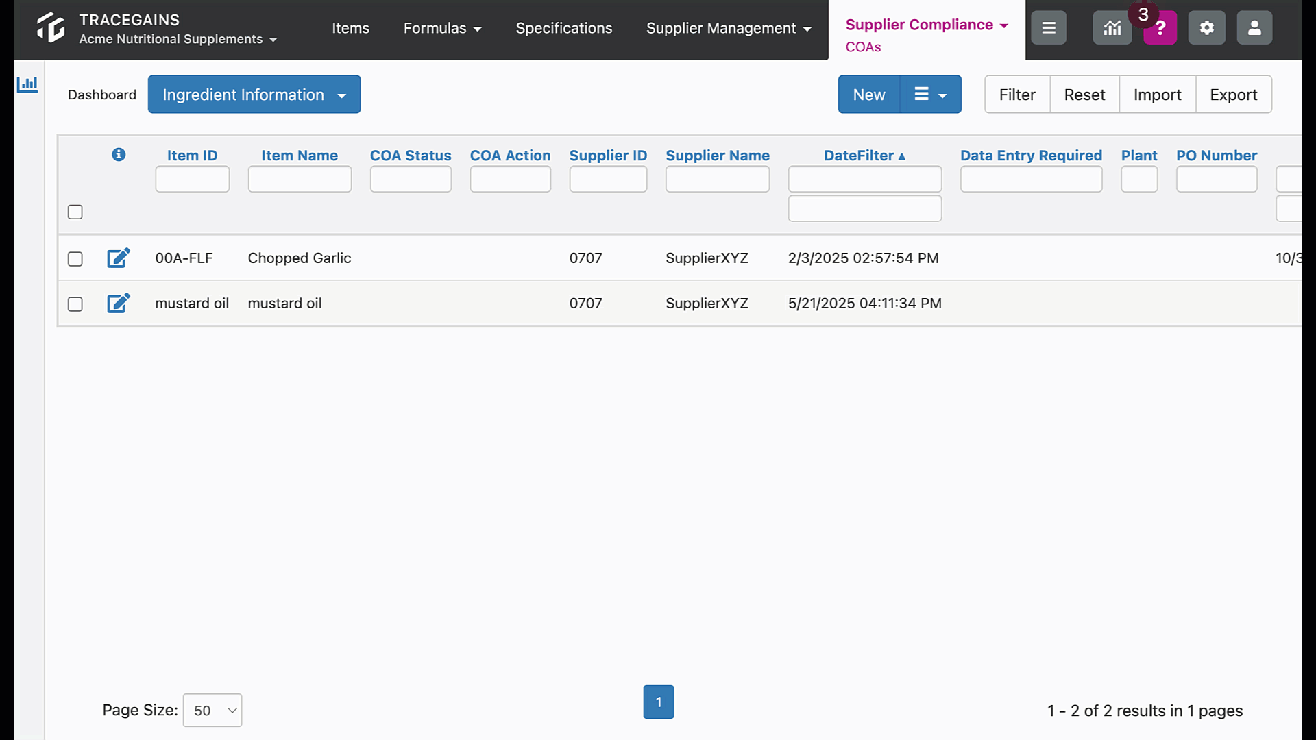 Creating a COA Record in SC – Enterprise Help Center