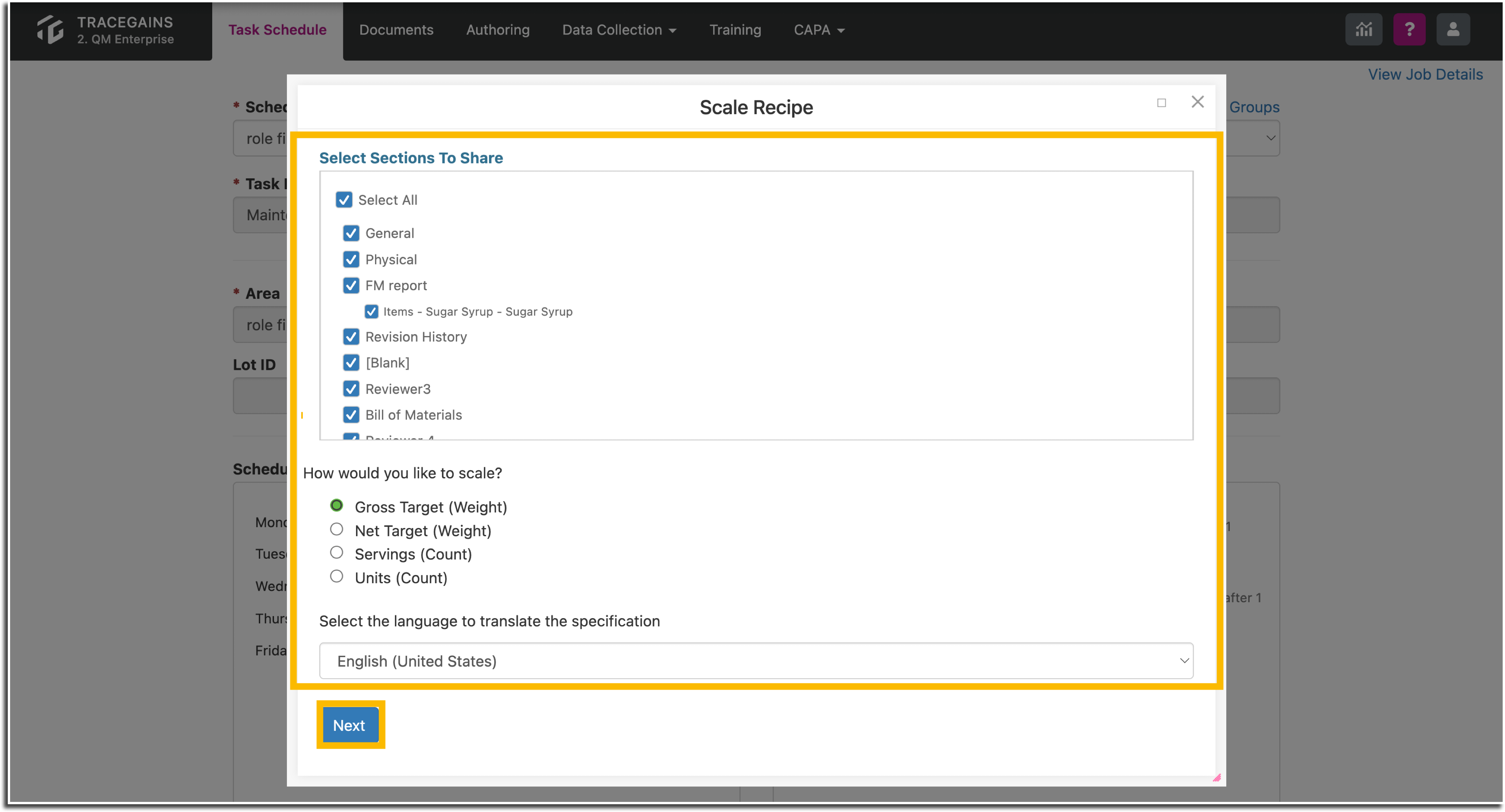 QM Batch Sheets – Enterprise Help Center