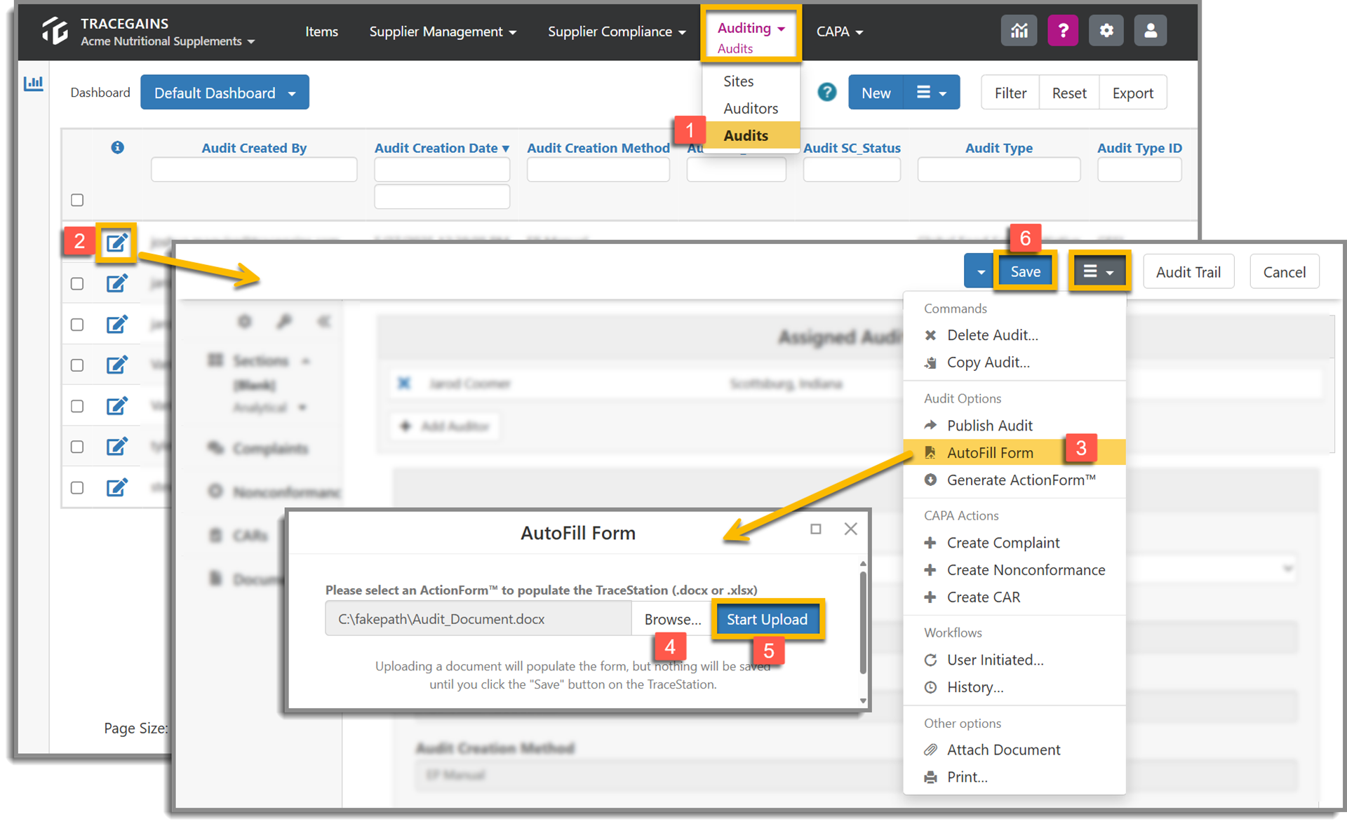 Auto Populate from a Completed ActionForm – Enterprise Help Center