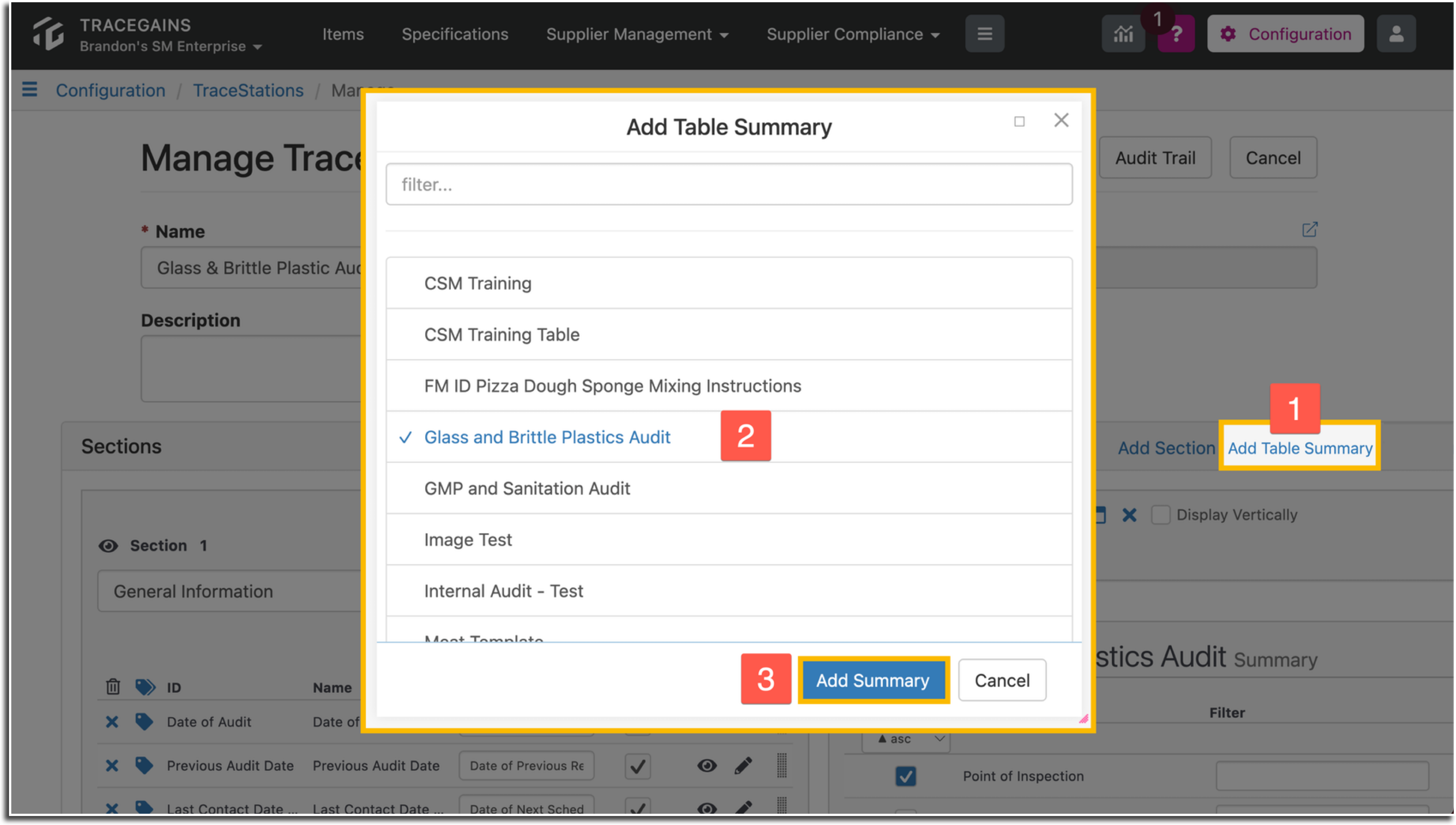 Table Summaries – Enterprise Help Center