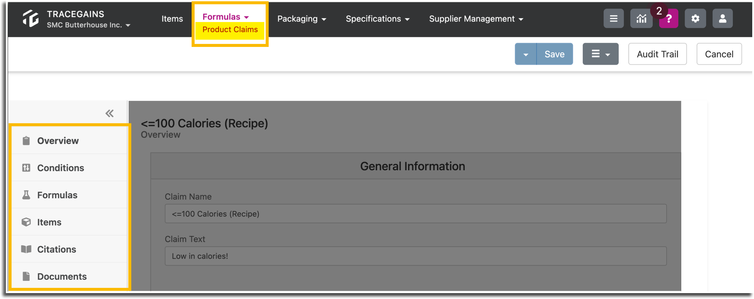How to Create and Edit a Product Claim – Enterprise Help Center