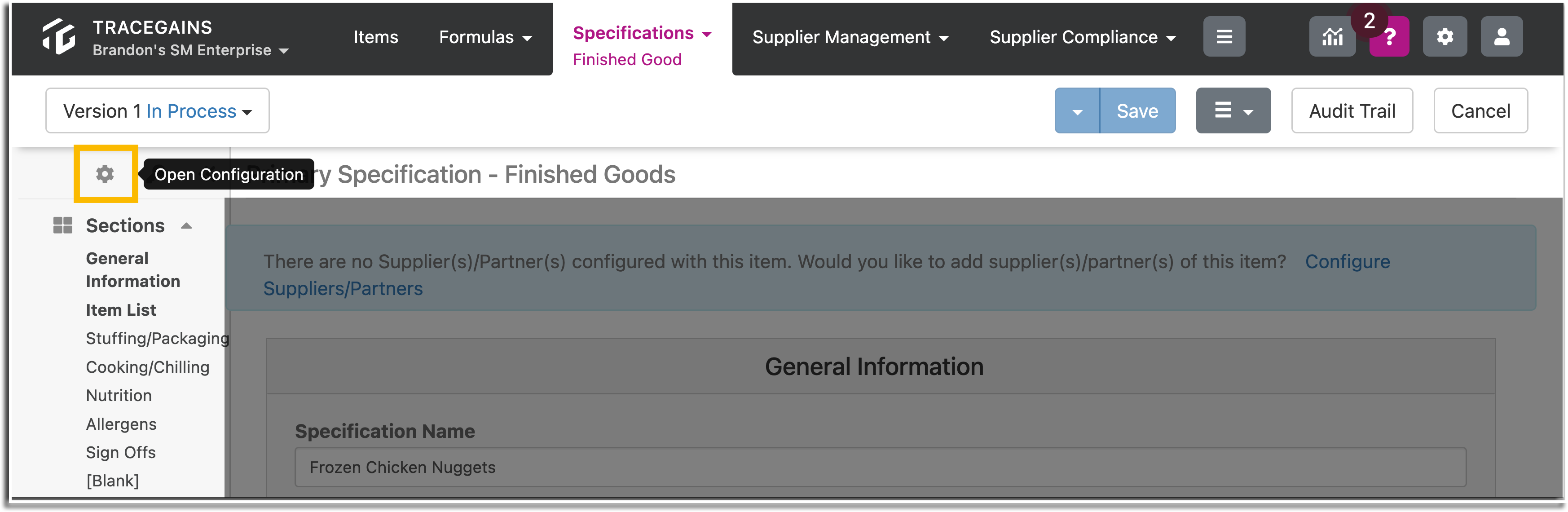 Table Templates in Specification Management (SpM) – Enterprise Help Center